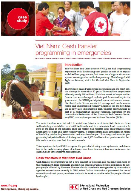 Viet Nam: Cash transfer programming in emergencies | Resilience Library