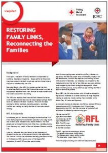 Restoring family links | Resilience Library
