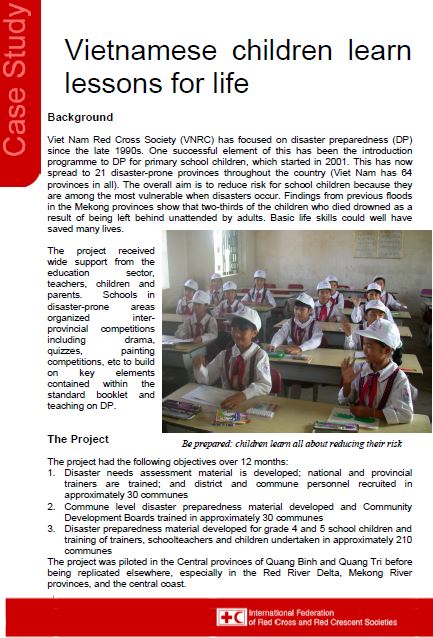 Vietnamese children learn lessons for life | Resilience Library