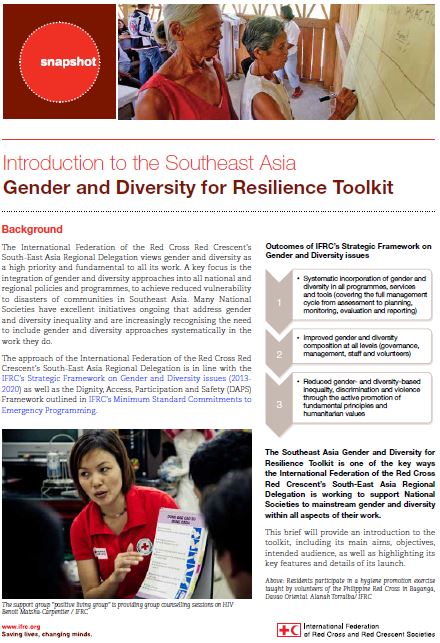 Gender and Diversity in Resilience Toolkit Brief | Resilience Library