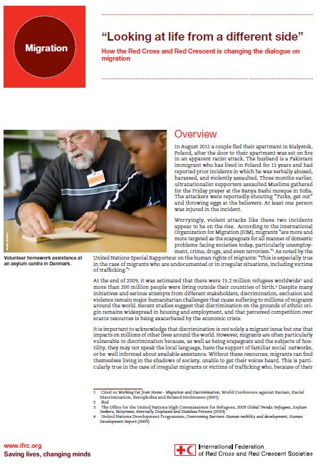Red Cross Red Crescent Initiatives and Engagements in Migration | Resilience Library