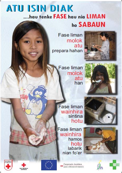 Poster on health and hygiene (in Tetum language) | Resilience Library