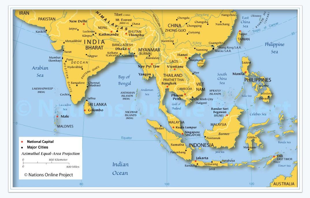 Generic Map of Southeast Asia – Maps | Resilience Library Generic Map of Southeast Asia – Maps | Resilience Library