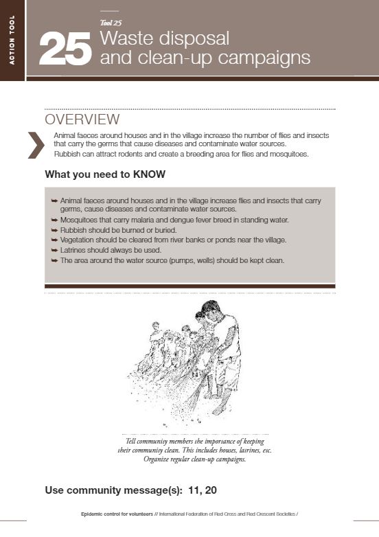 Tool 25 – Waste disposal and clean up campaigns – Summary – Cambodia ...