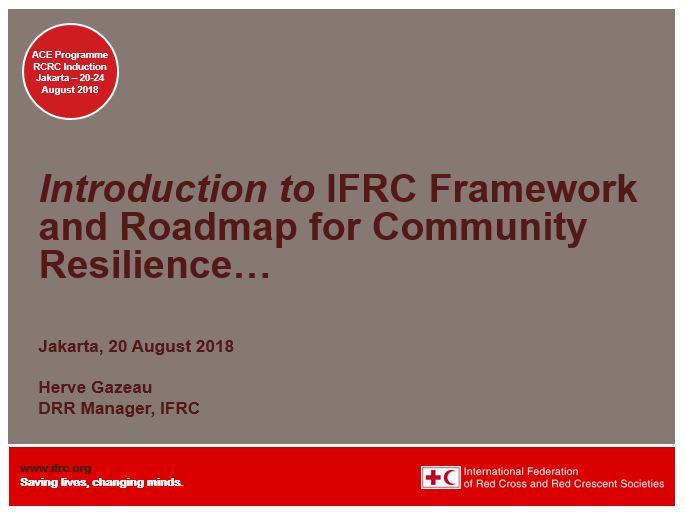 Introduction To Ifrc Framework And Roadmap For Community Resilience Resilience Library