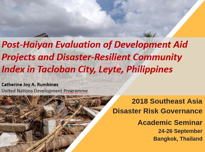 Presentation 01: Post-Haiyan Evaluation of Development Aid Projects and ...
